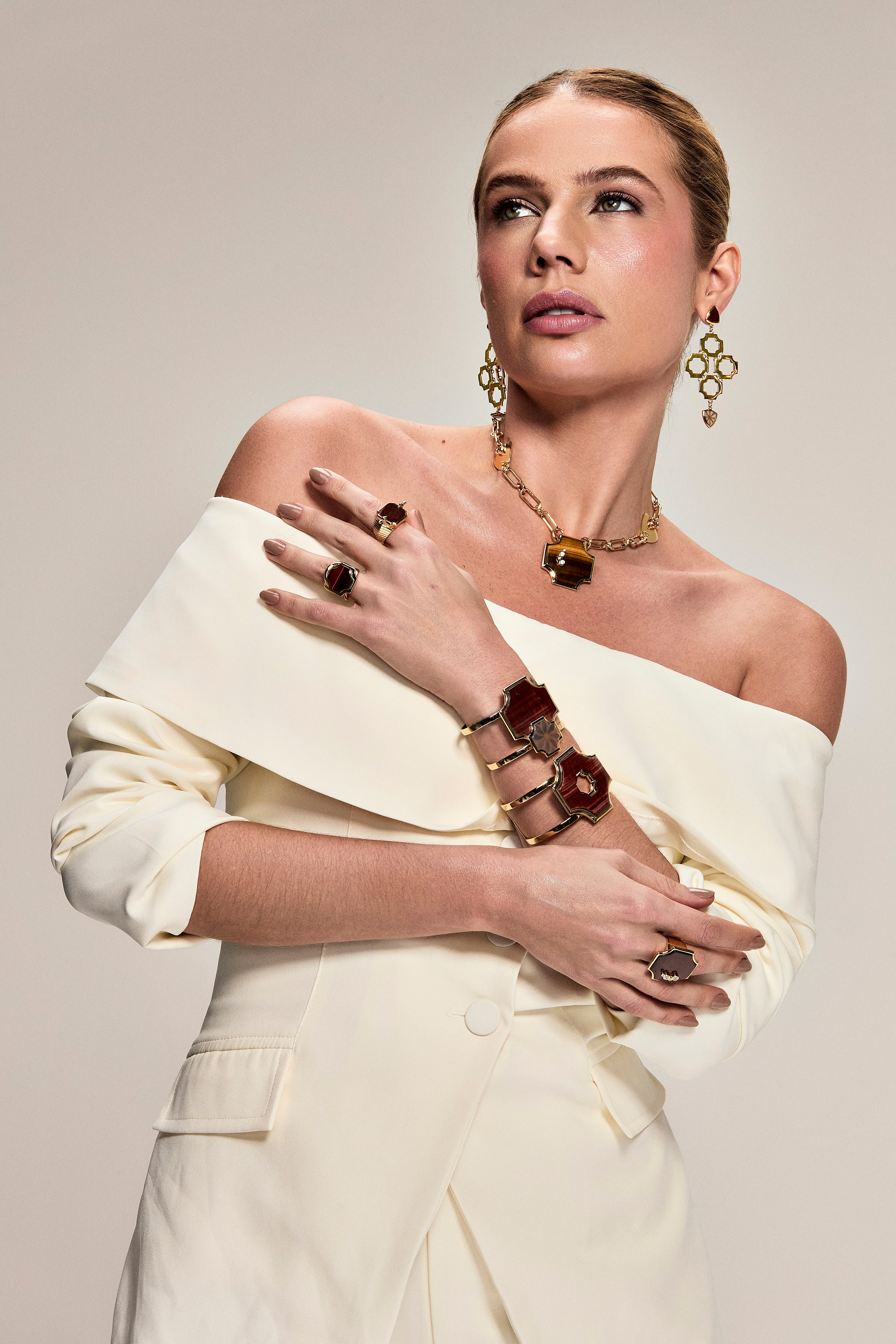 Iris Ring Tyger’s Eye - Cristina Sabatini