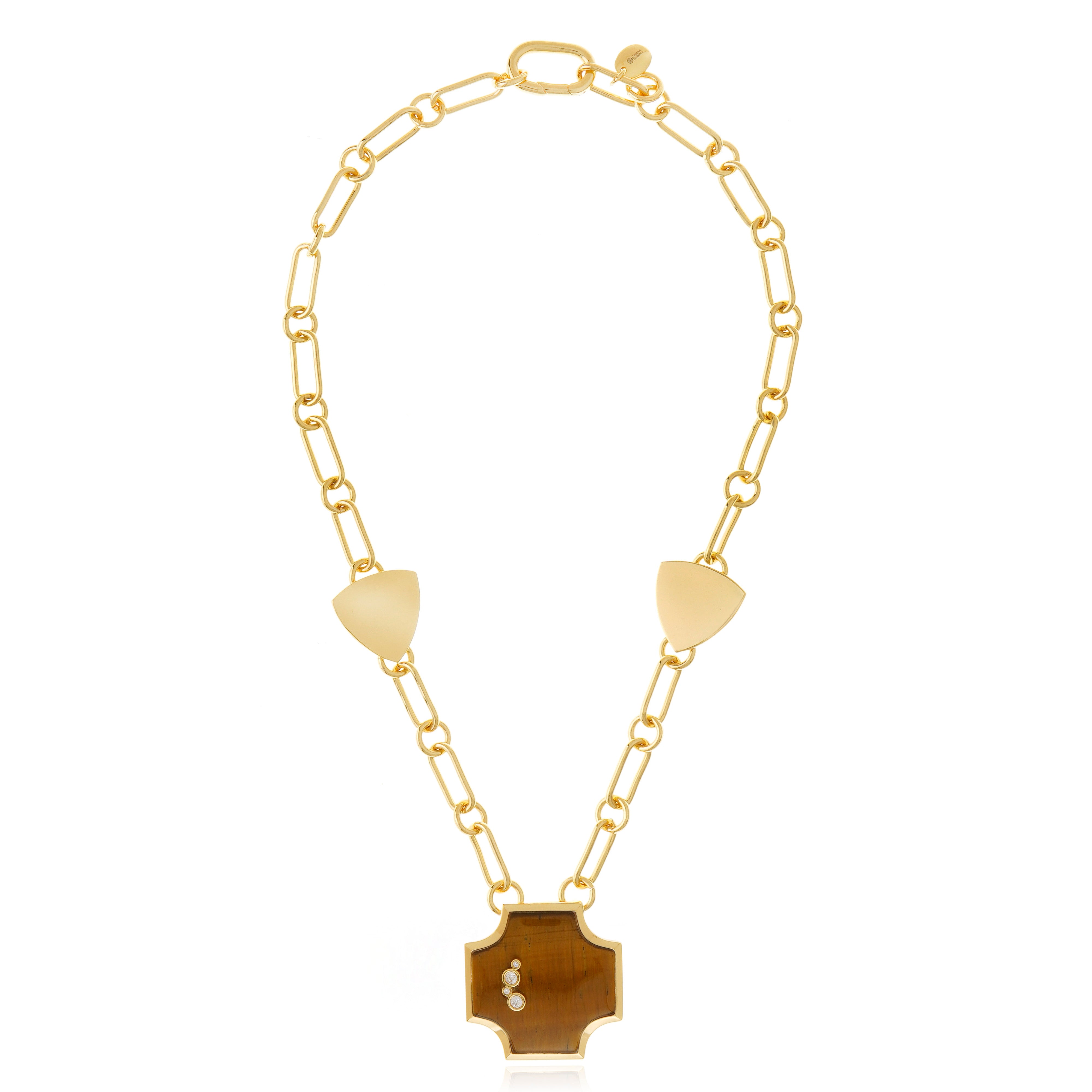 Íris Necklace Light Tyger’s Eye - Cristina Sabatini